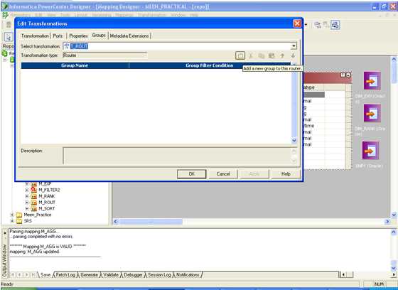 Router Transformation in Informatica