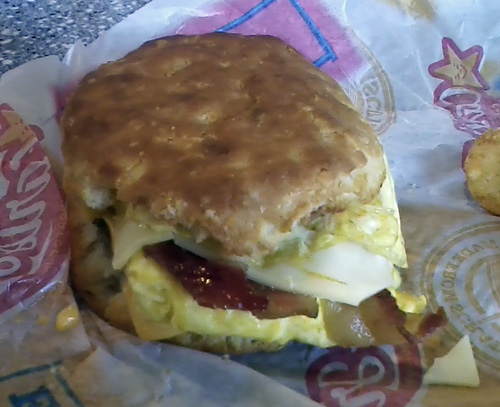 Richard Reviews Everything : Carl's Jr. Monster Biscuit