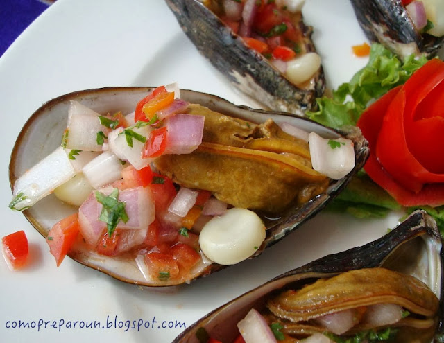 COMO PREPARO UNOS CHORITOS A LA CHALACA - Receta ~ Sabor & Sazón