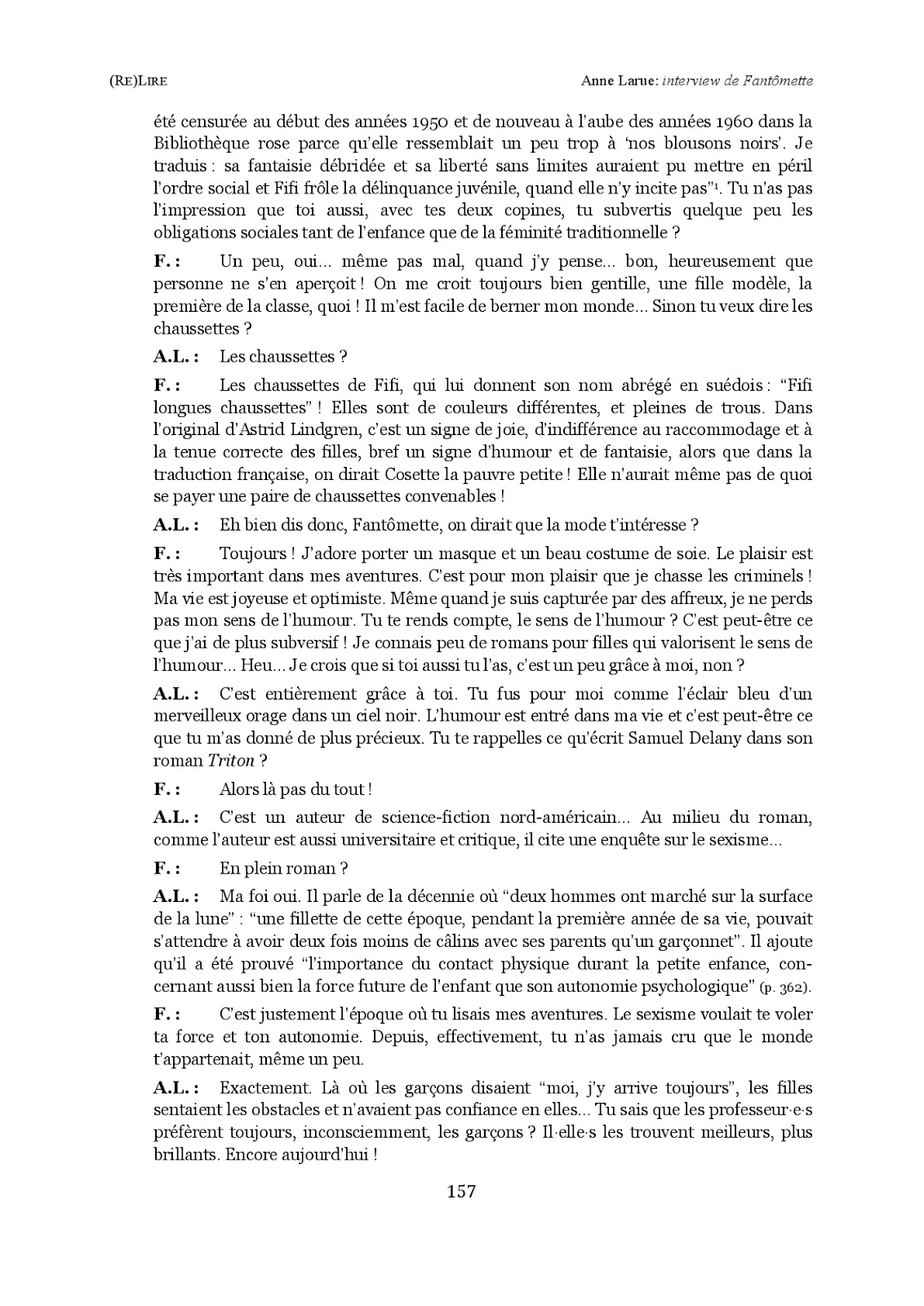 LU cie & co: La revue FiXXIon a interviewé Fantômette