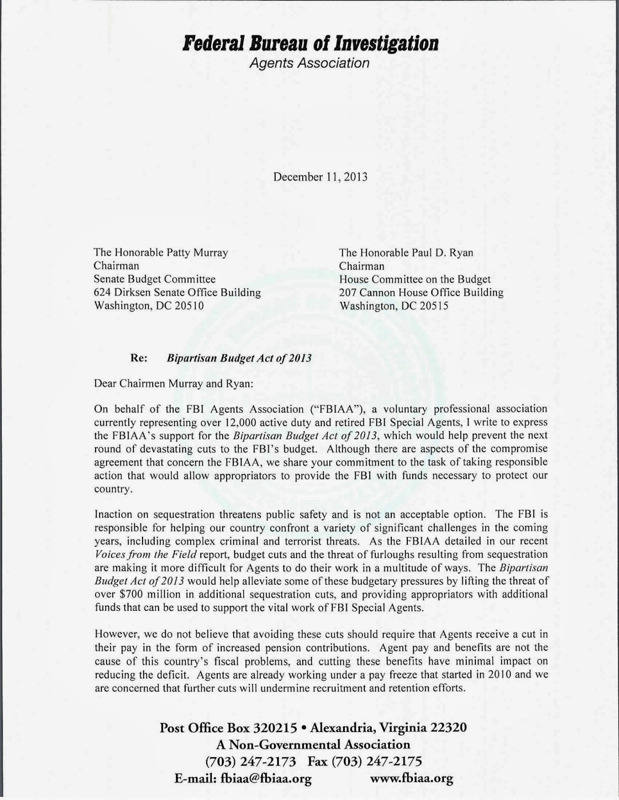 FBI Agents Association: FBIAA President Ray Tariche Sends a Letter to ...