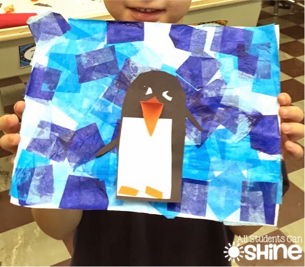Penguins Art Project & Unit - All Students Can Shine