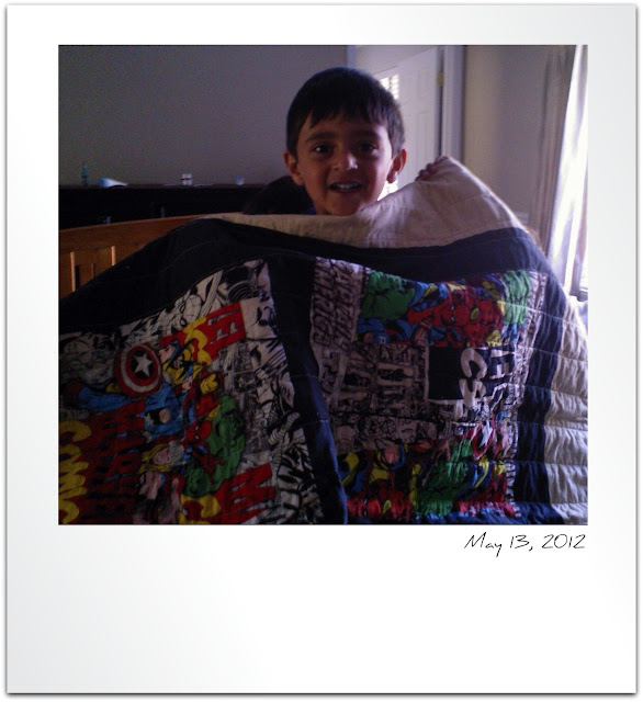 Let's begin sewing...: Marvel comic quilt completed