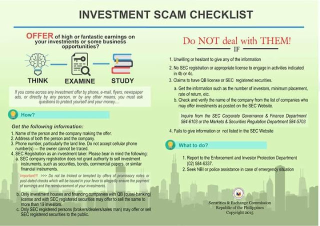 Investment Scam Checklist - The Lazy Investor's Way