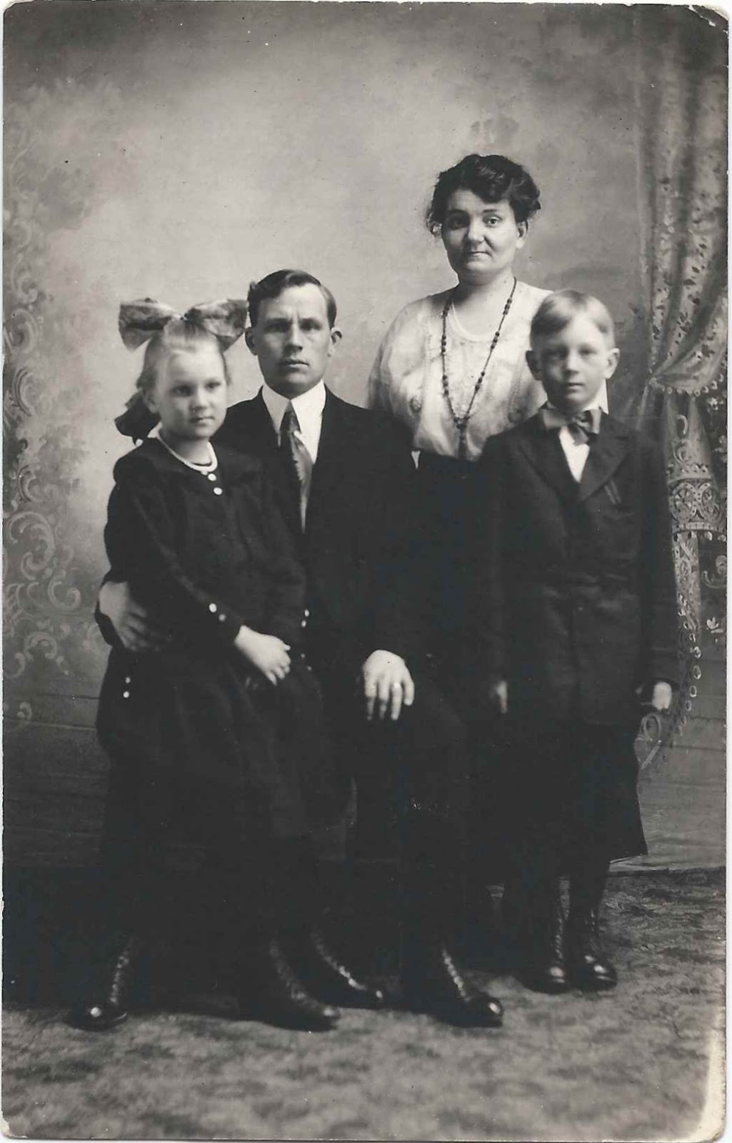 Heirlooms Reunited: Real Photo Postcard of the Lindgren Family who left ...