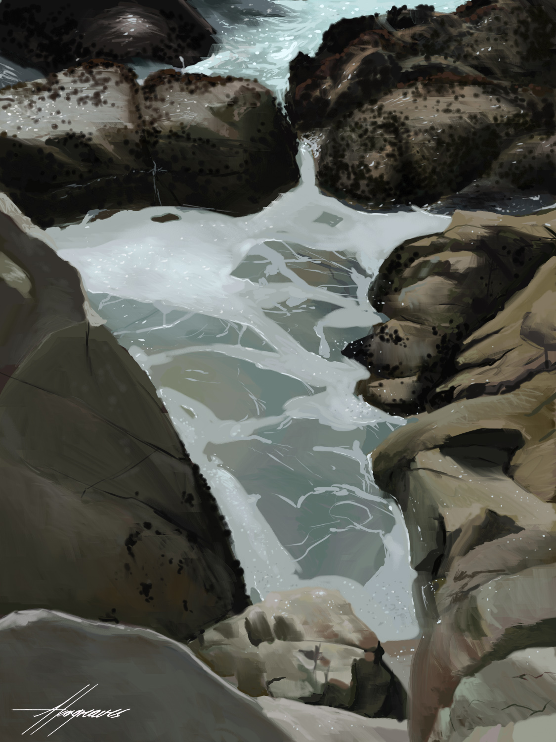 Sean Hargreaves Designs: Digital paint studies 2.