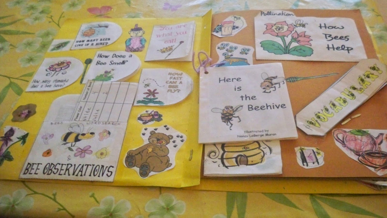 About half a dozen: Bees lapbook - S