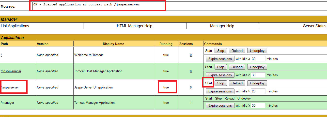 Pochampalli IT Labs: Tomcat is running but Jasper Server UI start Up ...