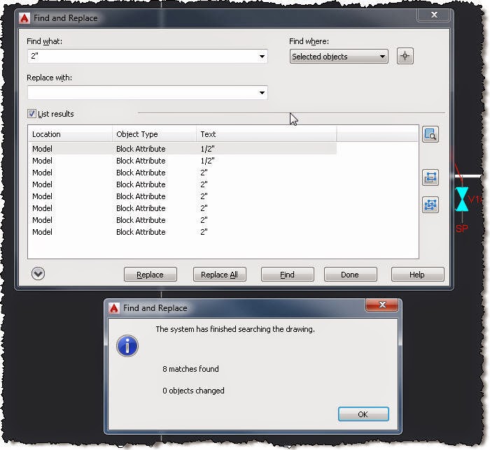 Random Stuff: AutoCAD advanced search replace