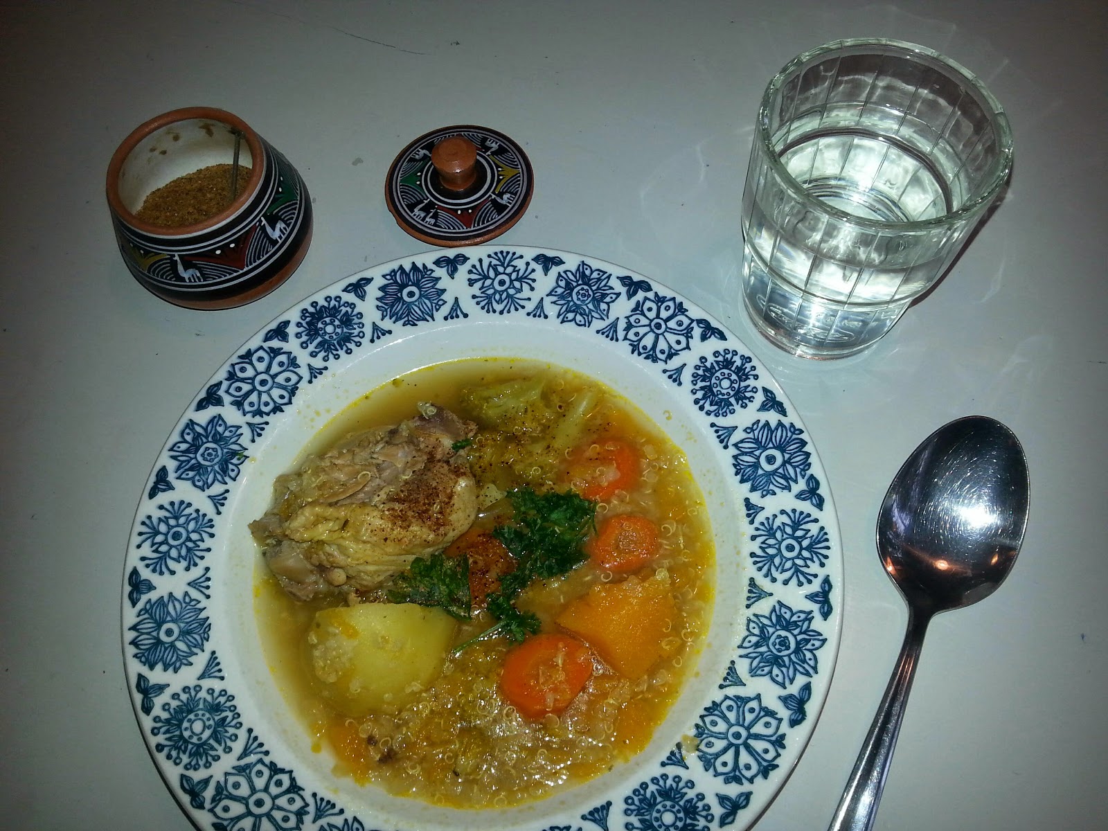 La patiperra del norte: Sopa de pollo entero