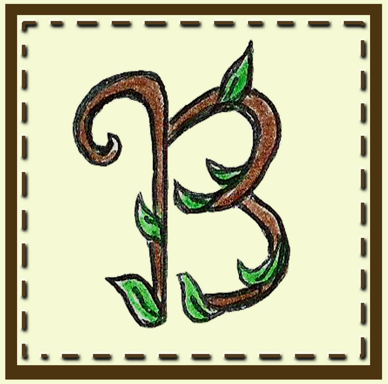 GRANNY ENCHANTED'S BLOG: "Twigs and Leaves" Free Scrapbook Alphabet ...