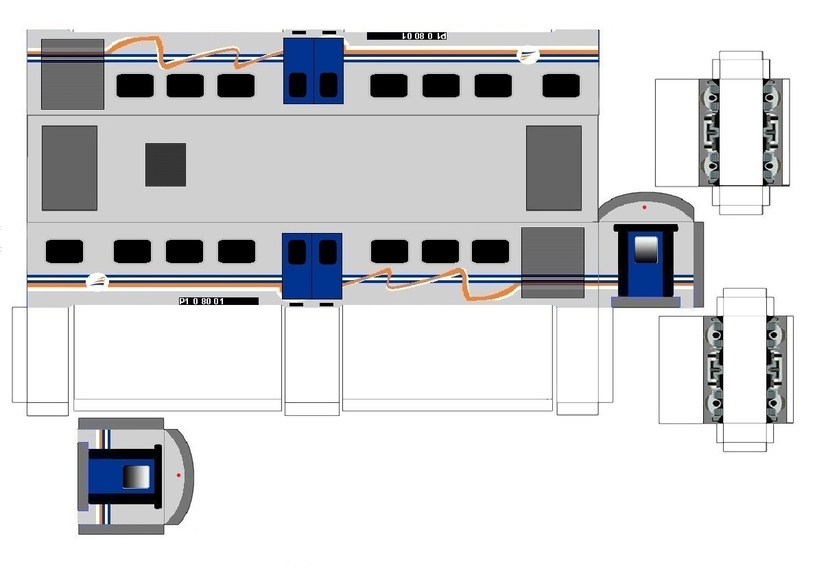 PAPERCRAFT KERETA PENUMPANG DAN BARANG INDONESIA 2016