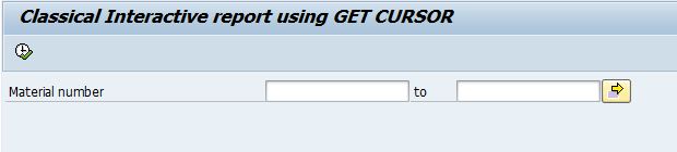 Classical Interactive report using GET CURSOR technique in SAP ABAP - Learn SAP Program