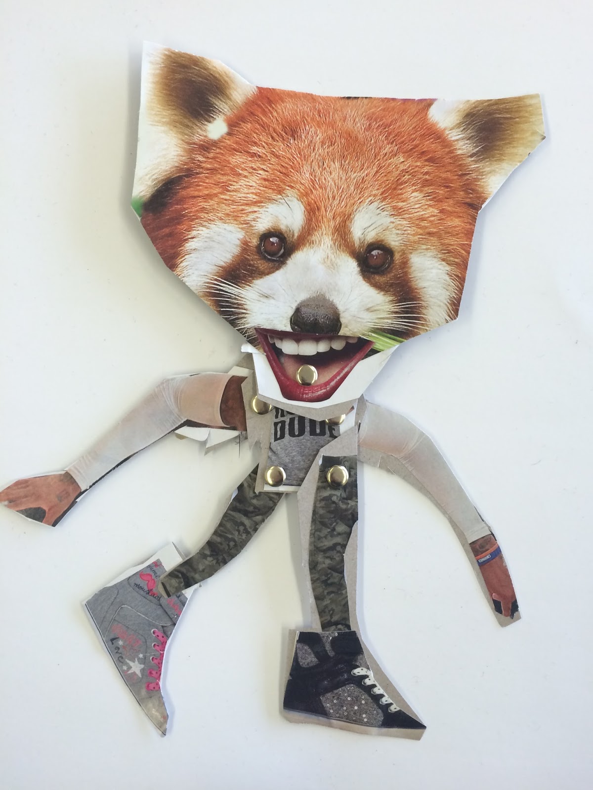 Sacred Heart art room: Moving Collage People