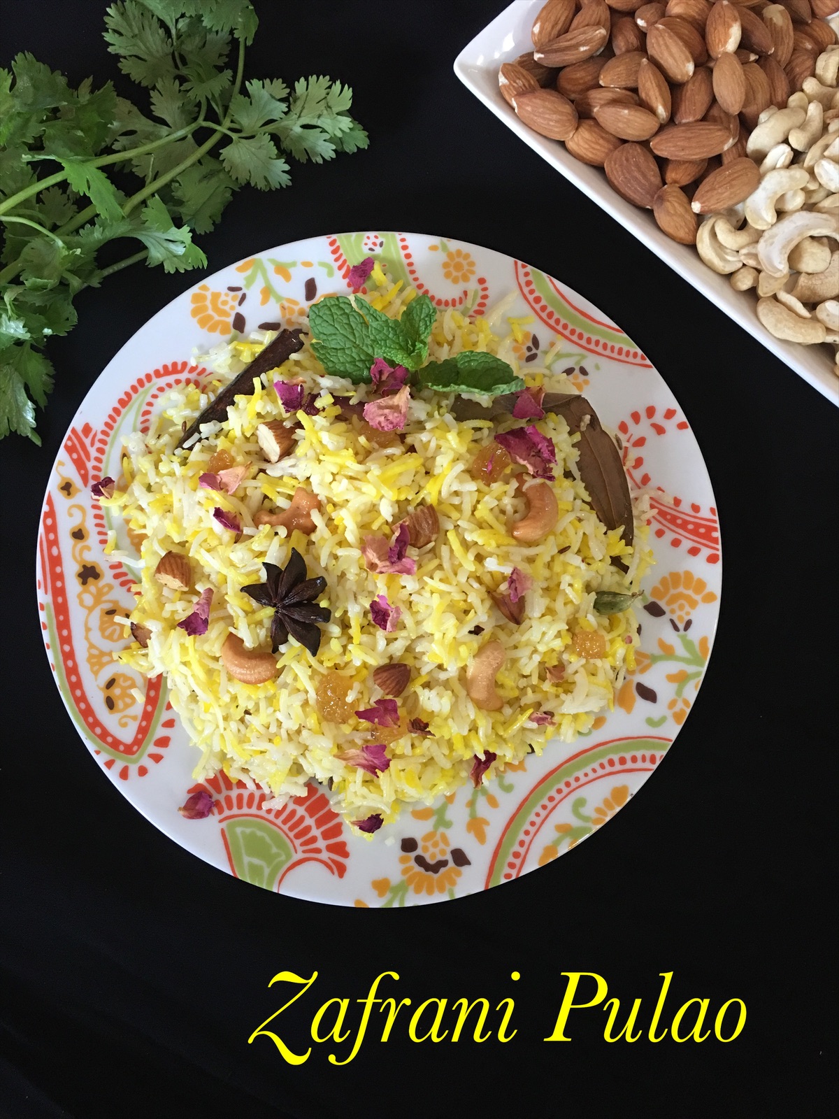 Hyderabadi Zafrani Pulao - From Sushma's Kitchen