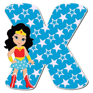 Wonder Woman Letter. Letras de la Mujer Maravilla. - Oh my Alfabetos!