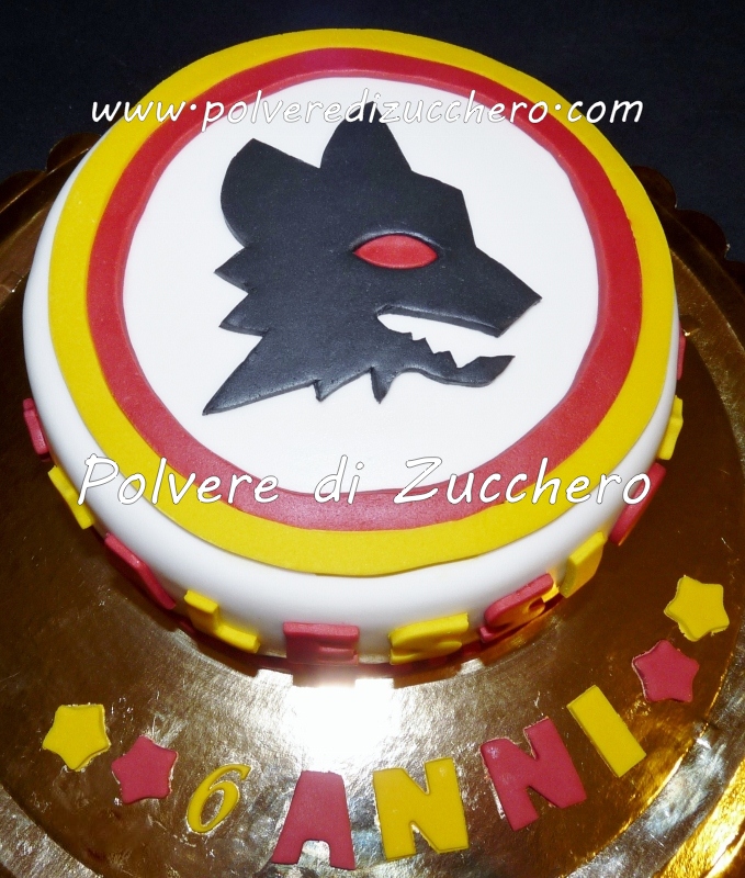 Torta della Roma per un piccolo tifoso | Polvere di Zucchero:cake ...