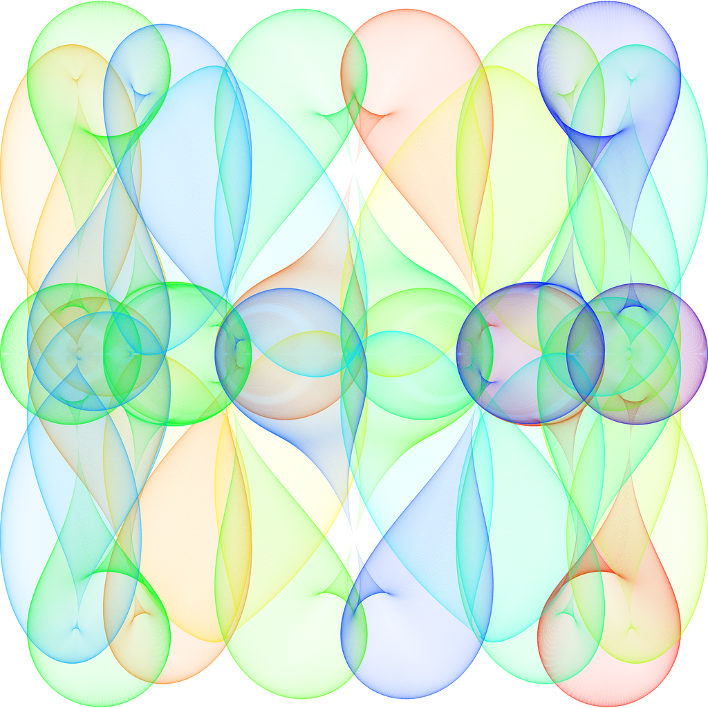 Rot Punkt Programming: Math Art Work with just segments and circles
