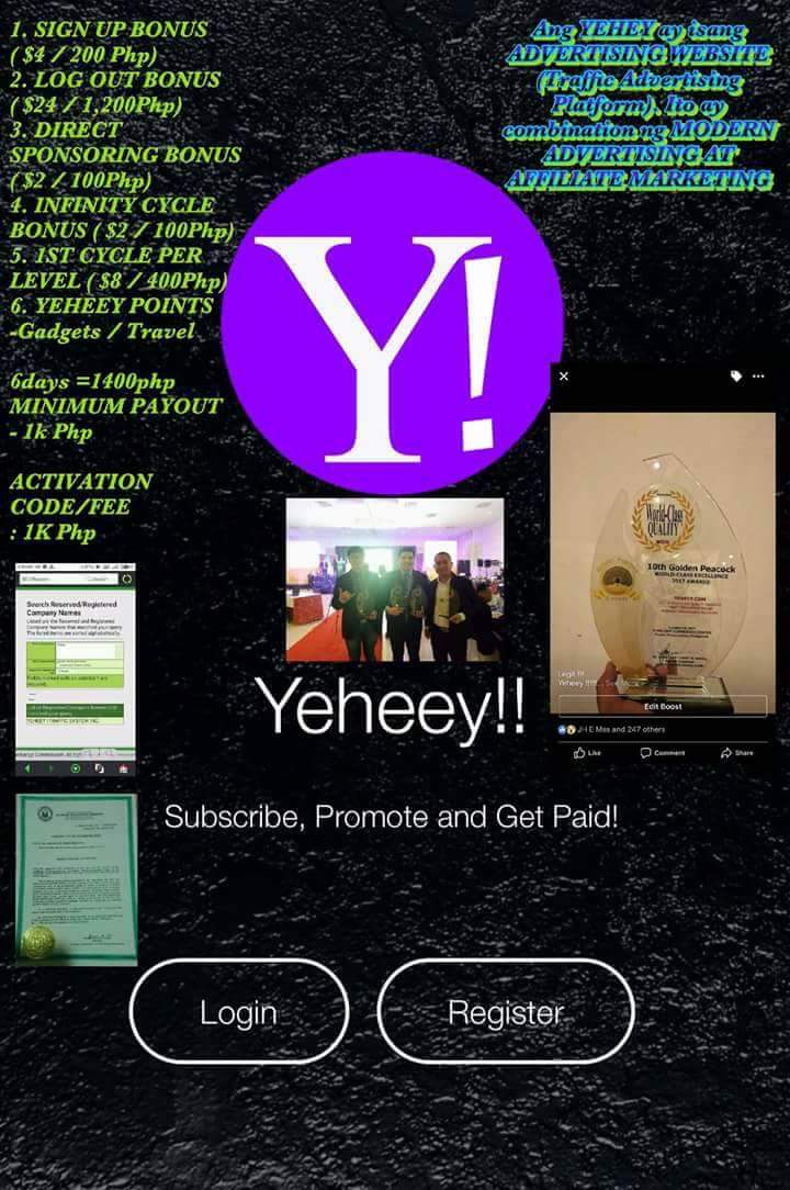 Yeheey Online Affiliate Marketing