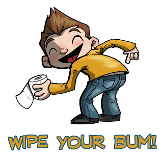 The Blog of Mark Harmon Illustration: Wipe Your Bum