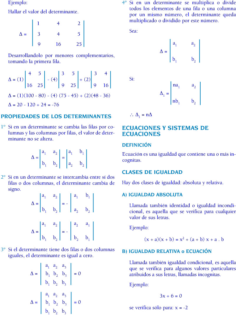 Formulario de ÁLGEBRA BÁSICA SECUNDARIA Y PREUNIVERSITARIA matemáticas ...