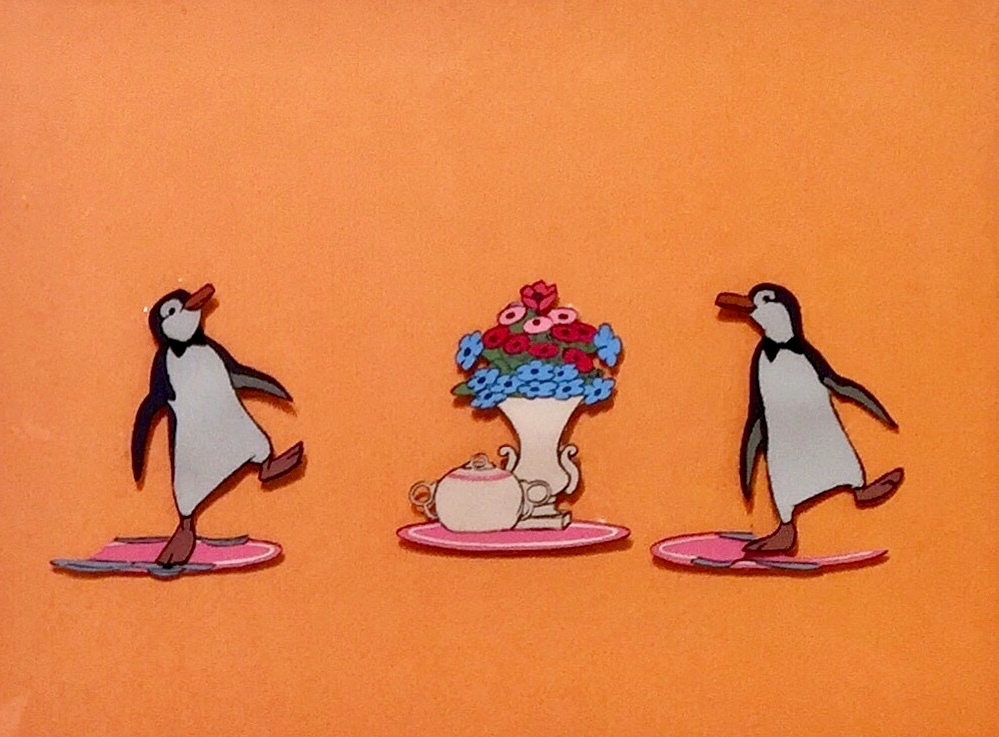 Animation Collection: Original Production Animation Cel of Two Penguin ...