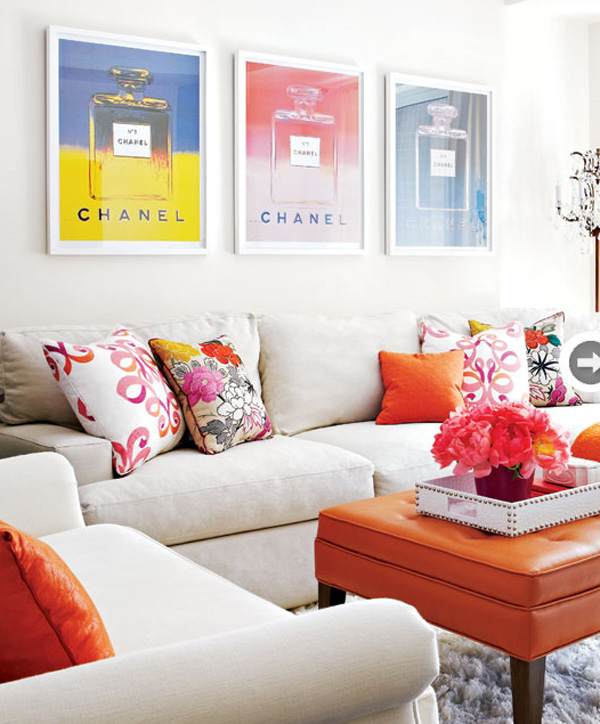 belle maison: Decorating with Art + Exciting Design Contest!