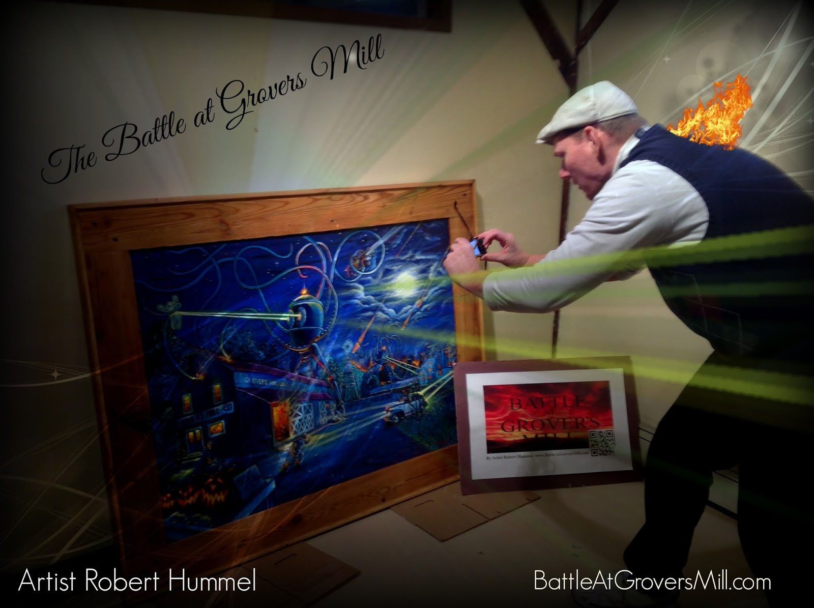 War of the Worlds 1938 - Artist Robert Hummel creates painted scenes ...