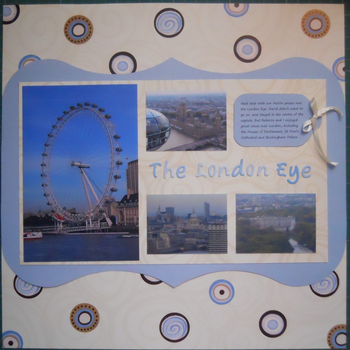 Amanda's Scrapbook Pages: The London Eye