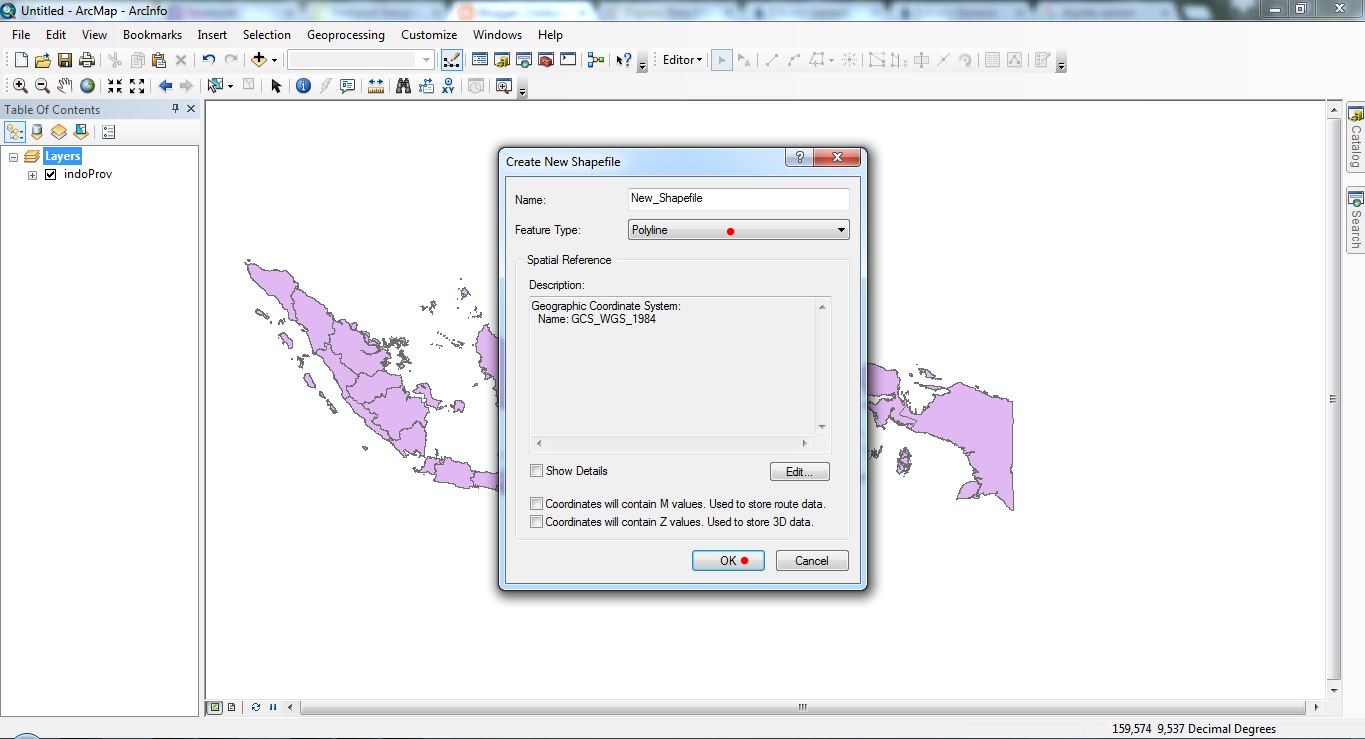 Digitasi Peta Menggunakan ArcGIS 10 (Tutorial ArcGIS 4) ~ Oddsay