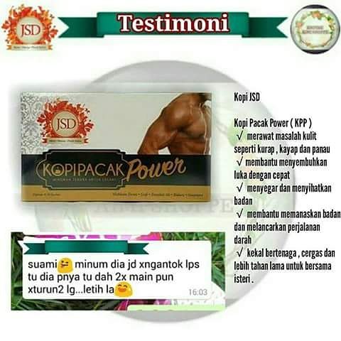 KEDAI ON9 WANITA: TESTIMONI - KOPI PACAK POWER (KPP)