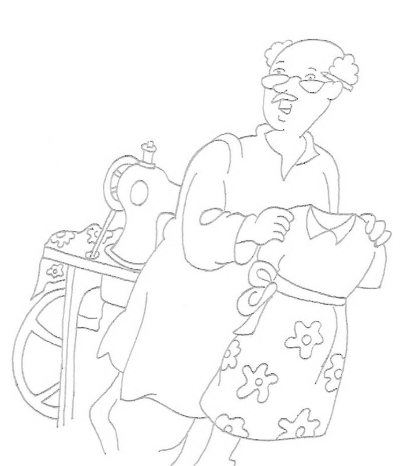 universul copiilor: Imagini de colorat croitor