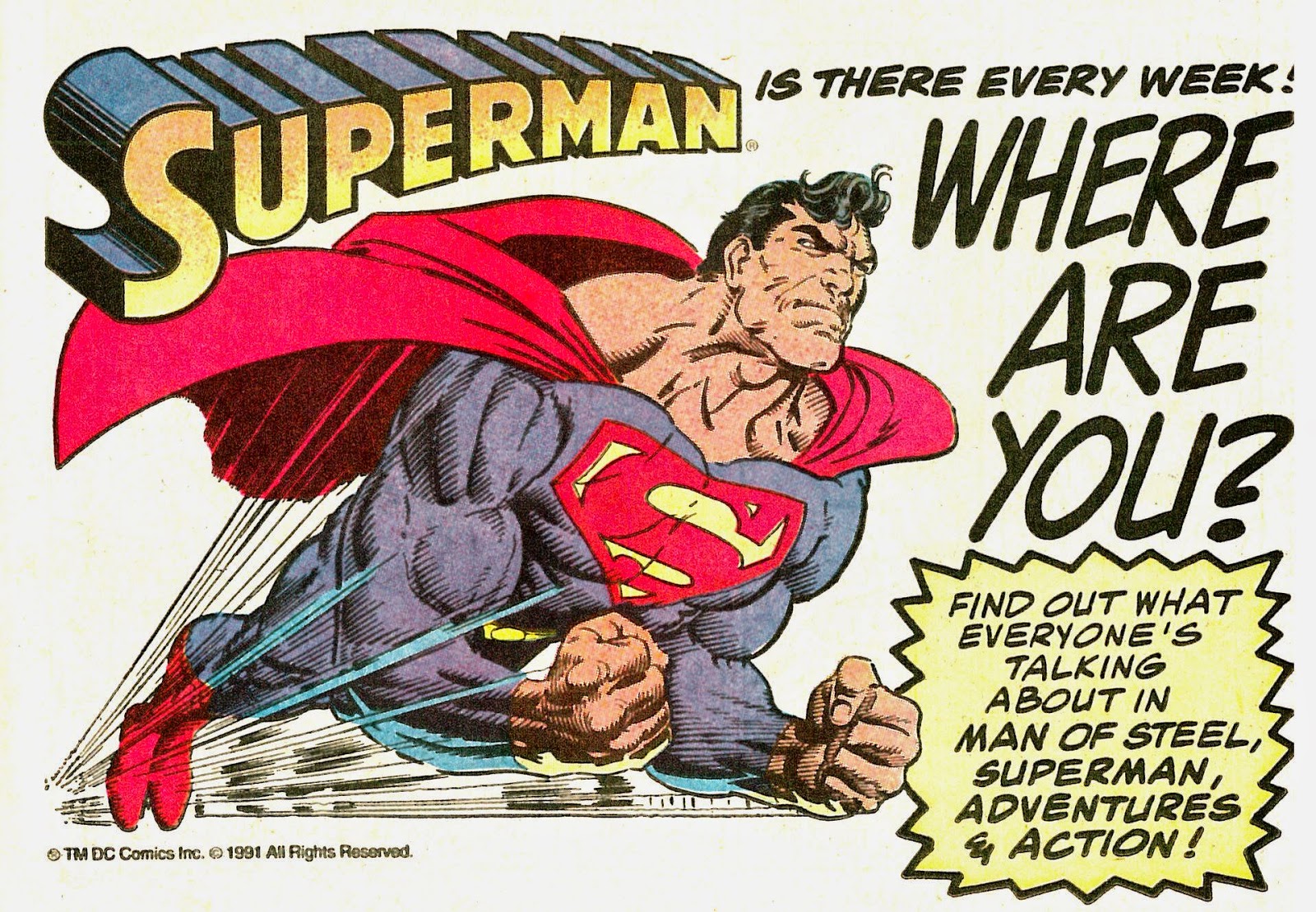 HISTORY OF DC UNIVERSE : SUPERMAN 90s: 1990-1993