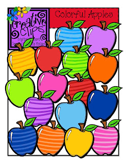 The Creative Chalkboard: FREE Rainbow Apples and New Clipart Sets Galore!!