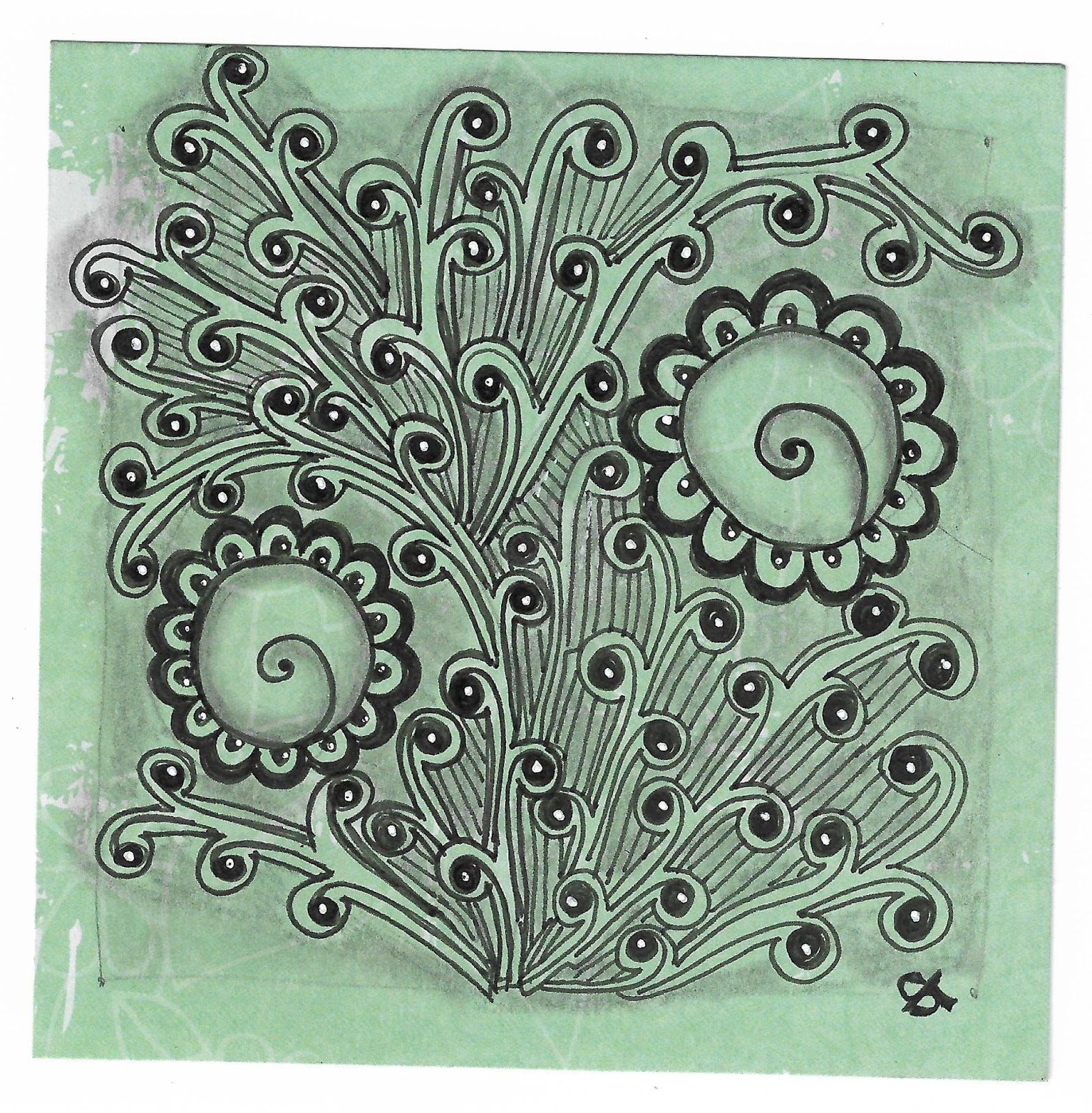 Tickled To Tangle: "It's a String Thing" #225 Tiles