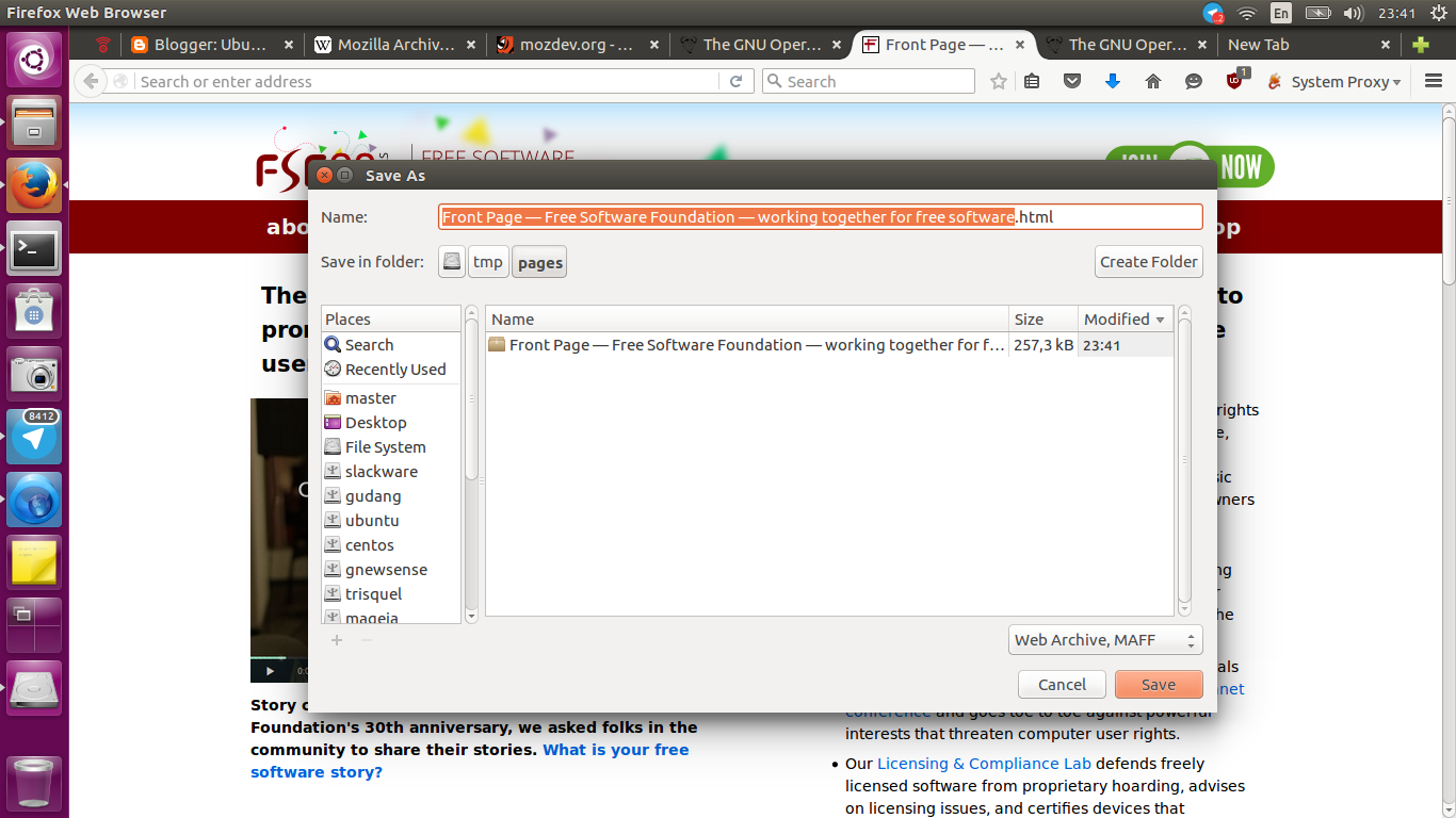 How To Use Mozilla Archive Format in Firefox (MAFF)