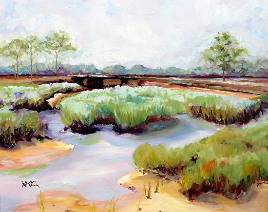 Pat Warren Fine Art: Georgia Landscape Painting "Bridge Over" by ...