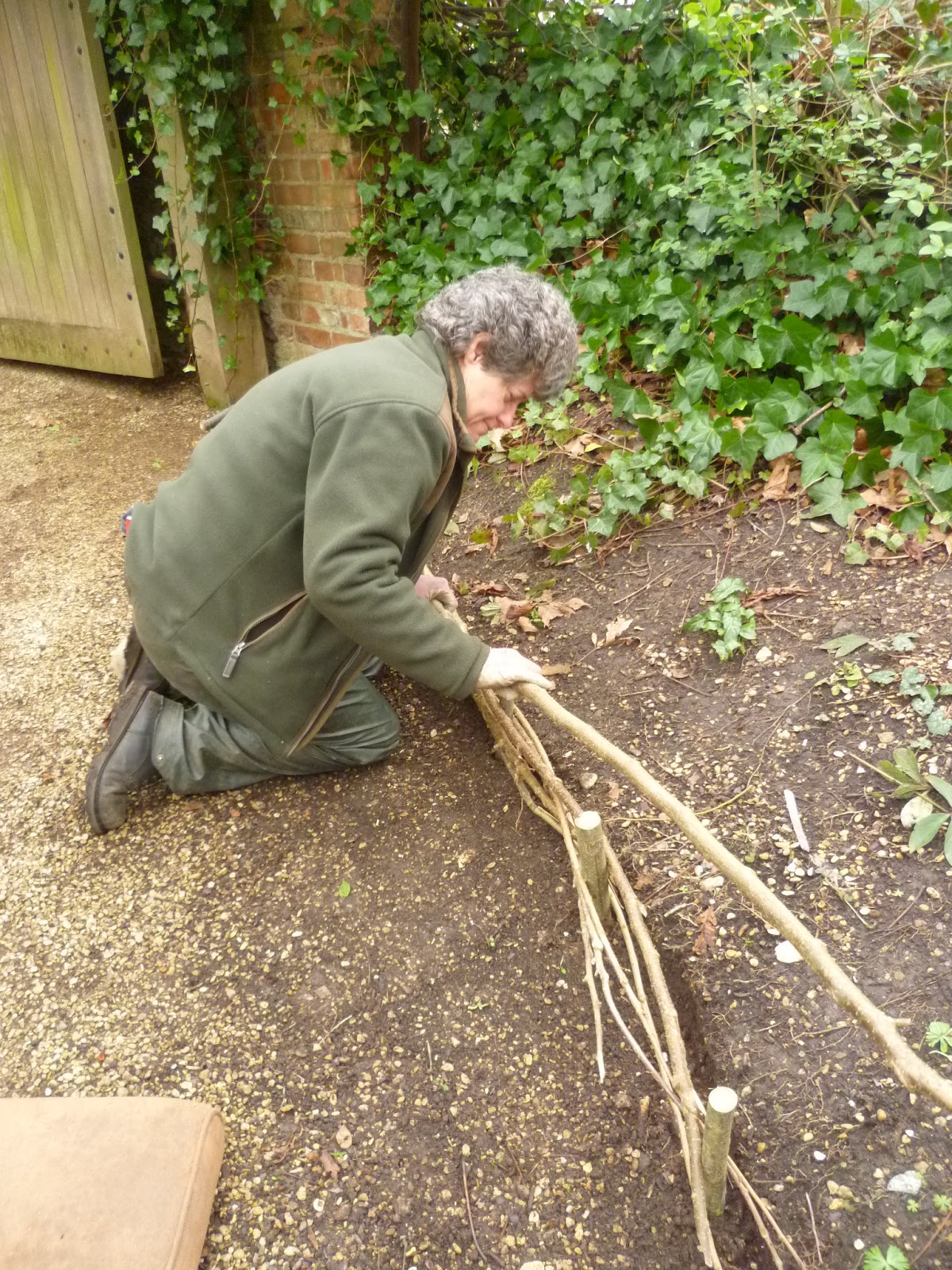Worcester College Gardeners 2009-2018: Hazel Binders And Chestnut Stakes