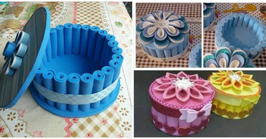 Crear con foamy: Crea hermosas cajitas de foamy usando esta técnica