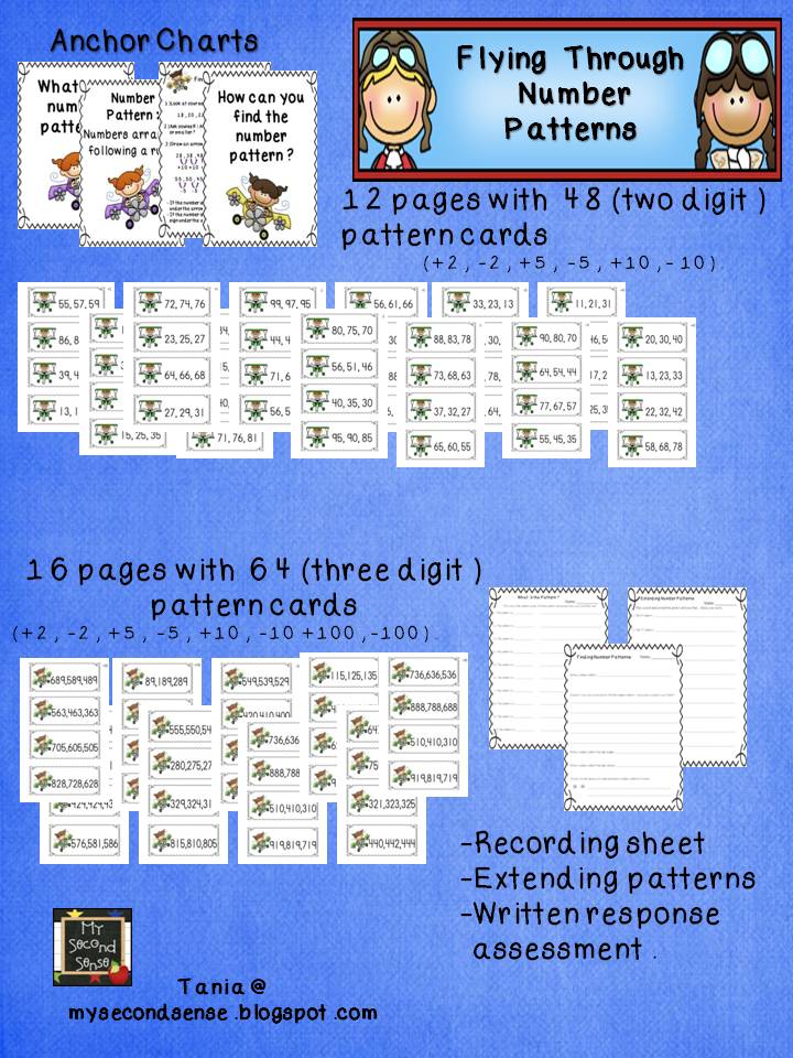 My Second Sense: Number Patterns and Snakes (freebie)