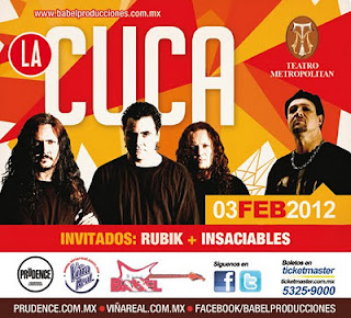 La Cuca: 22 años de Rock en el Teatro Metropólitan ~ Radionova Al Aire