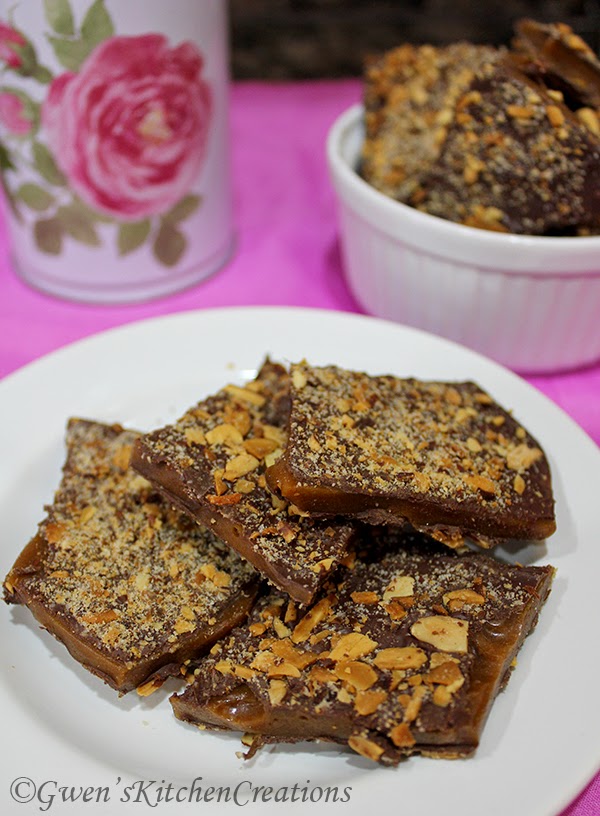 Chocolate Buttercrunch Toffee | Gwen's Kitchen Creations