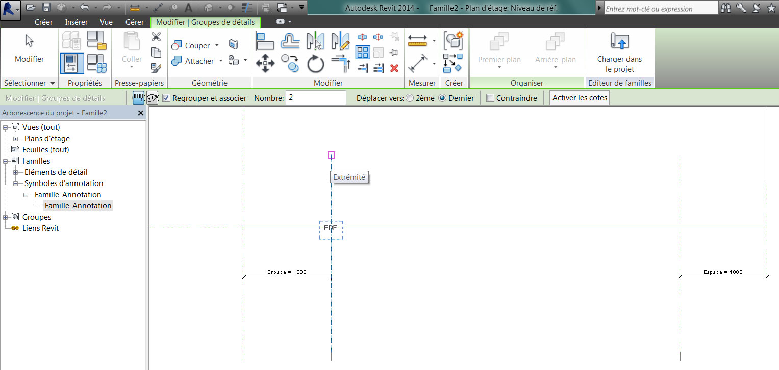 Revit-Mémo: Revit 2014_Lignes avec annotations