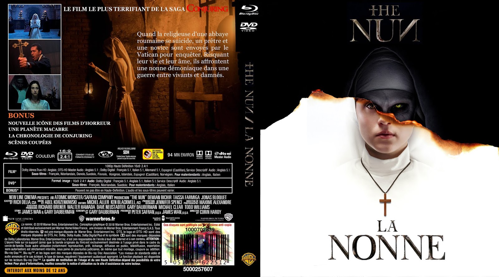 BLU-RAY JAQUETTES BLU-RAY: La Nonne