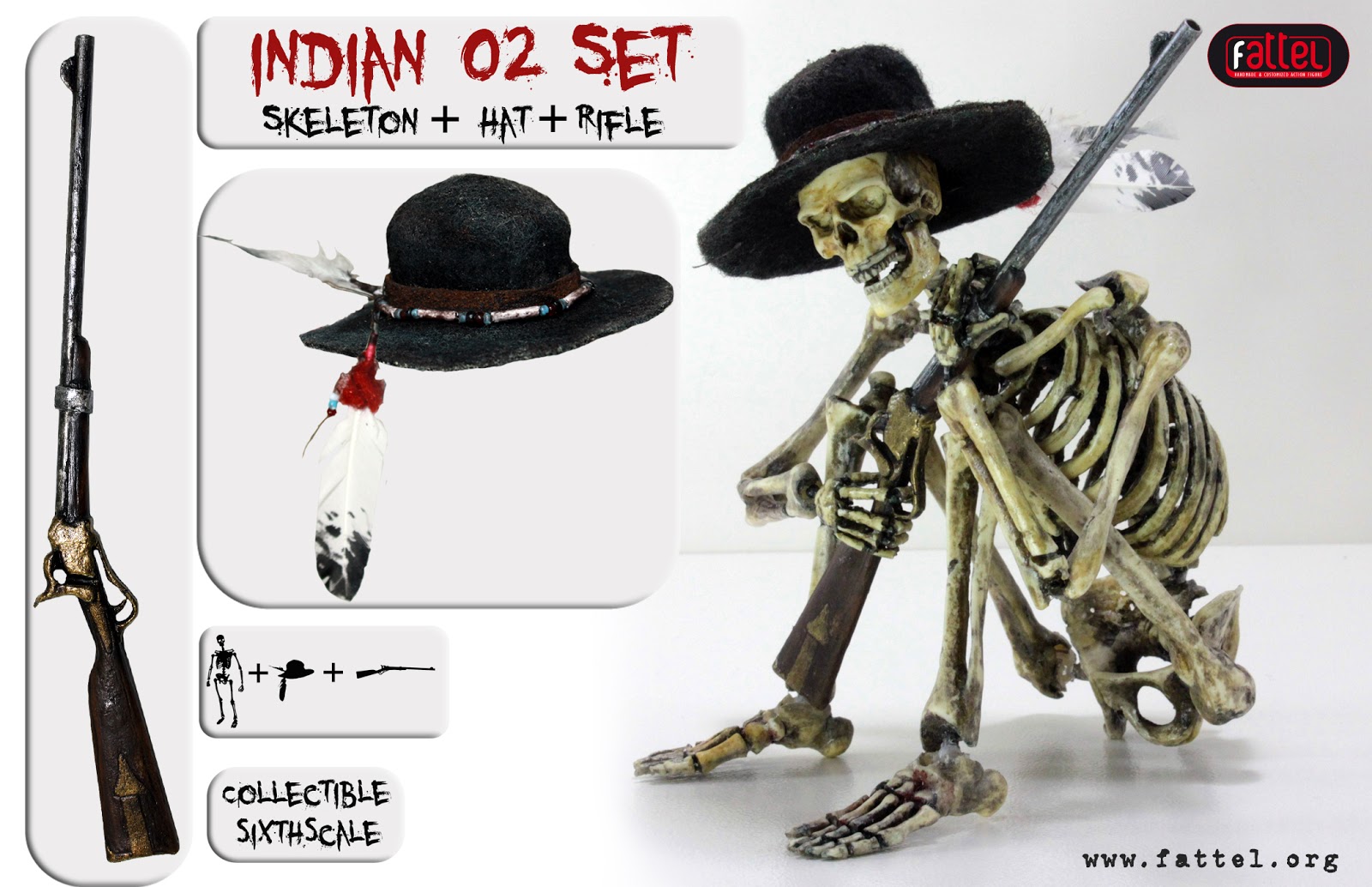 Action figure skeleton by Fattel: action figures mini set skeleton ...