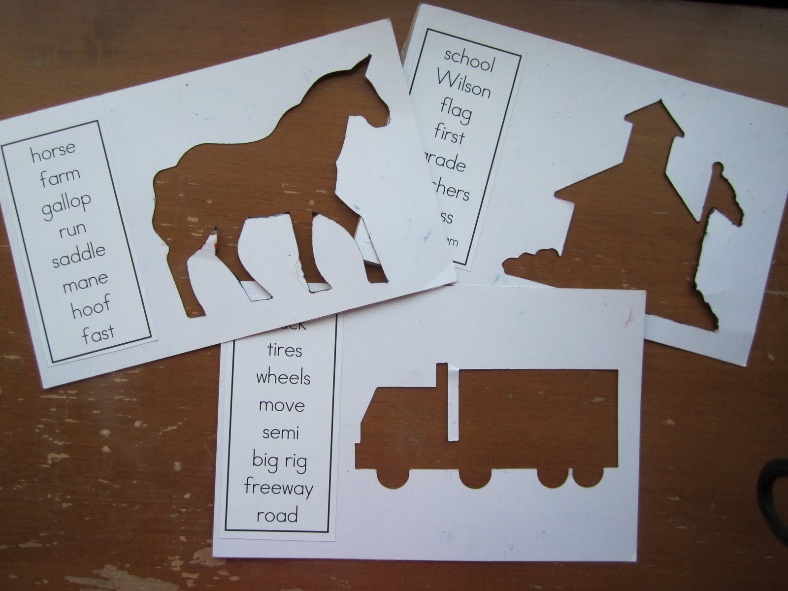 Stencil Writing - A Teeny Tiny Teacher