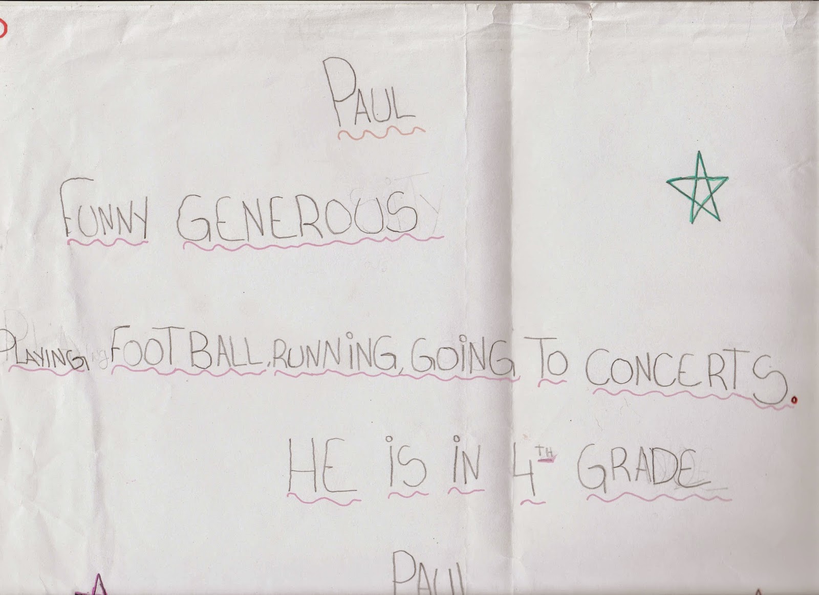 4th grade English class : Friendship: Cinquain poems written by kids