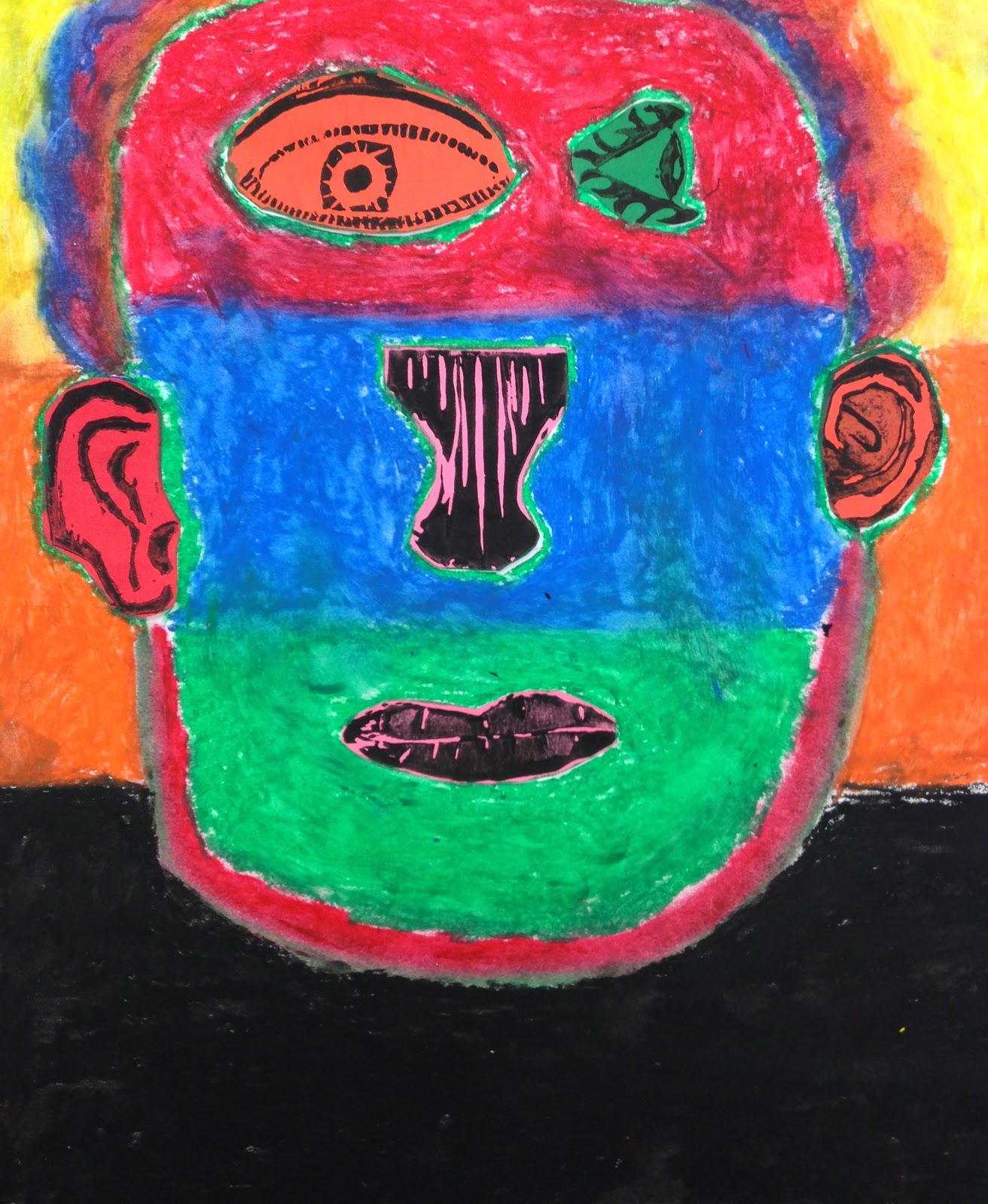 TCDS Art Department : 6th Grade Abstract Faces