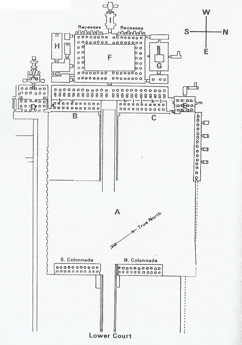 Schematic Drawing Of The Funerary Temple Of Hatshepsut Schematic Drawing Of The Funerary Temple Of Hatshepsut