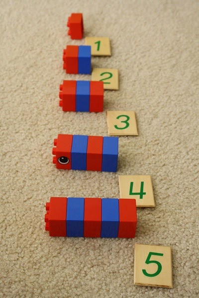 Totally Tots: Little Hands-on ABCs and 123s ~ Duplo Montessori Number Rods